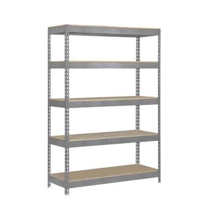 Étagère métal galva bois 5 étagères 300 kgs 1975x1100x460mm sans vis 938621 SIMONRACK