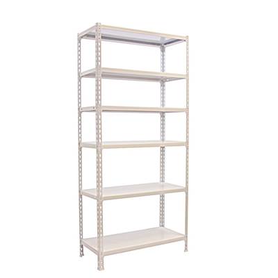 Étagère en métal blanc 6 étagères charge 180 kgs dim.2500x800x500mm sans vis,974513,SIMONRACK