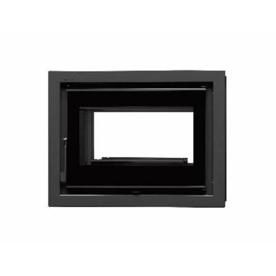 IT-172 FK - Insert à bois en acier foyer fonte - double face, vitres ...